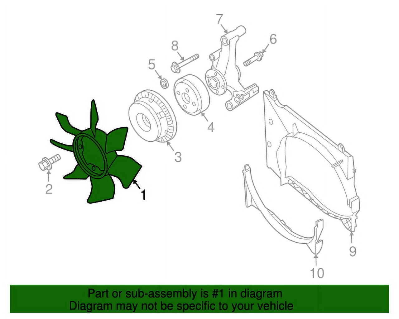 New Genuine Nissan Fan-Cooling 21060EA200 / 21060-EA200 OEM - Walmart.com