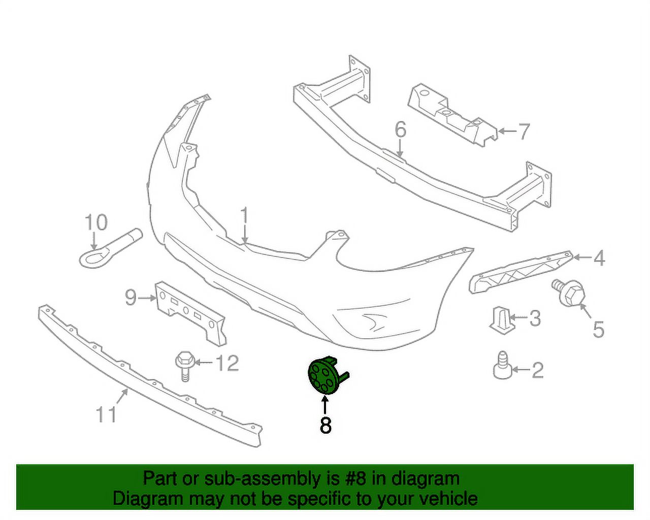 New Genuine Nissan Finisher-Front Fascia Rh 62256JG000 / 62256-JG000 ...