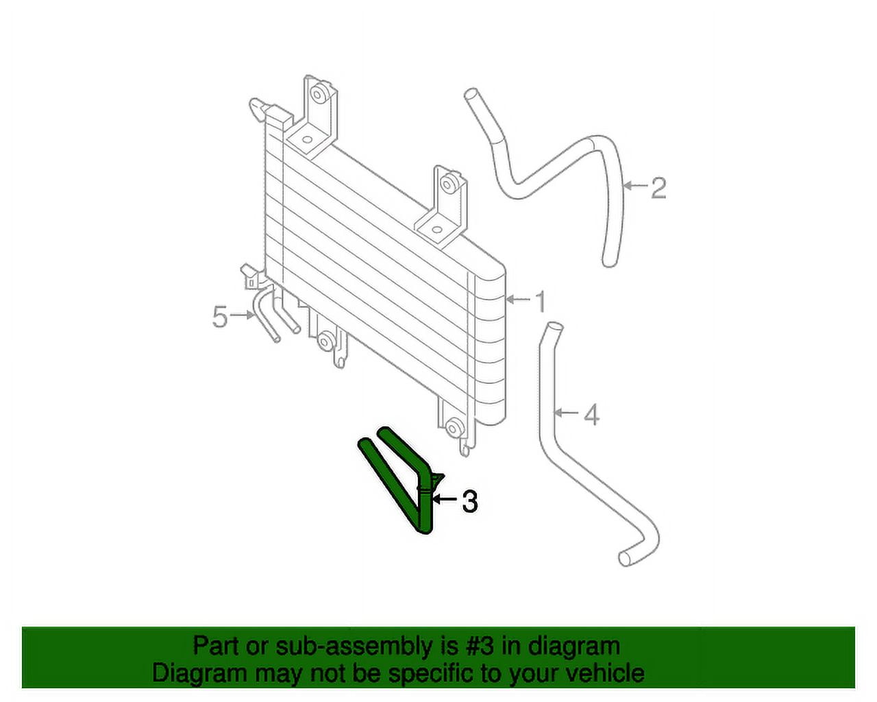 New Genuine Nissan Hose Oil Cooler 21634EA500 / 21634-EA500 OEM ...
