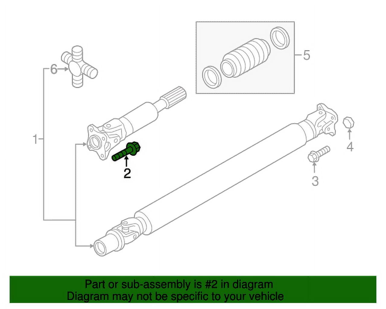 New Genuine Nissan / Infiniti Bolt-Fix Propeller Shaft 37120JD01A OEM ...
