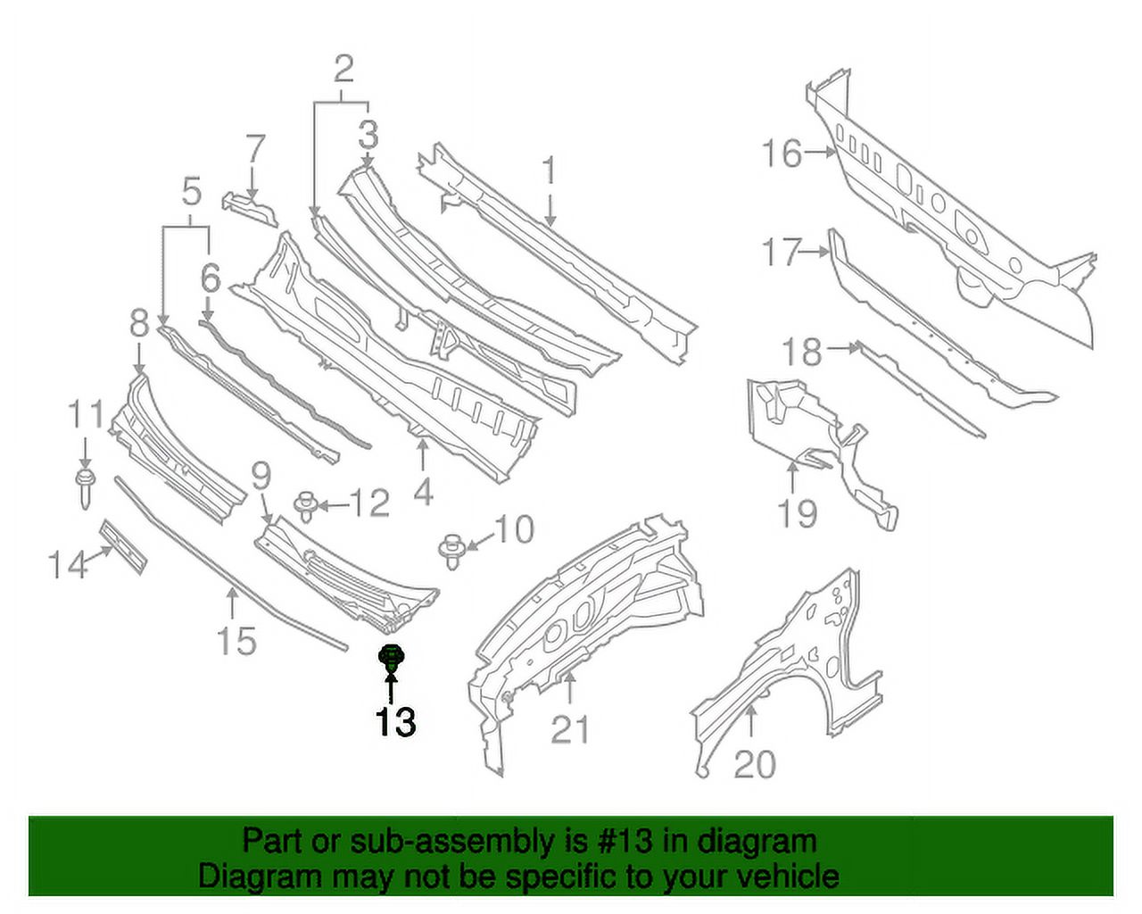 New Genuine Nissan / Infiniti Clip 0155300541 / 01553-00541 OEM ...