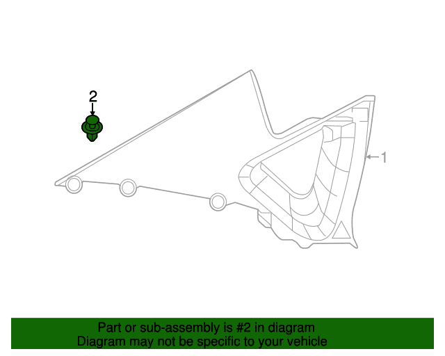 New Genuine Nissan / Infiniti Clip Trim 0155306451 OEM - Walmart.com