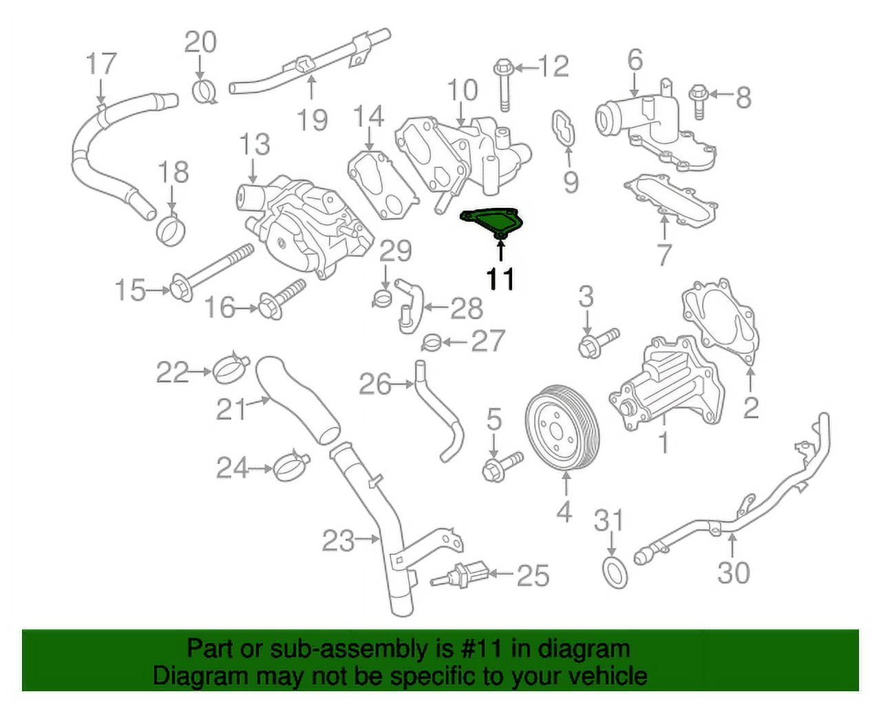 New Genuine Nissan / Infiniti Gasket Water Inlet 130501CA1A / 13050 ...