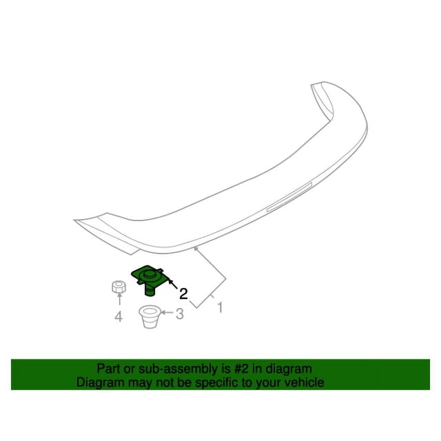 New Genuine Nissan Infiniti Rear Spoiler Clip 0155306521 OEM - Walmart.com