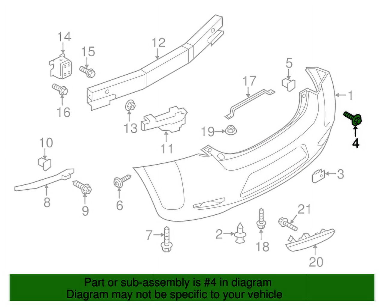 New Genuine Nissan / Infiniti Screw 638495V00A OEM - Walmart.com
