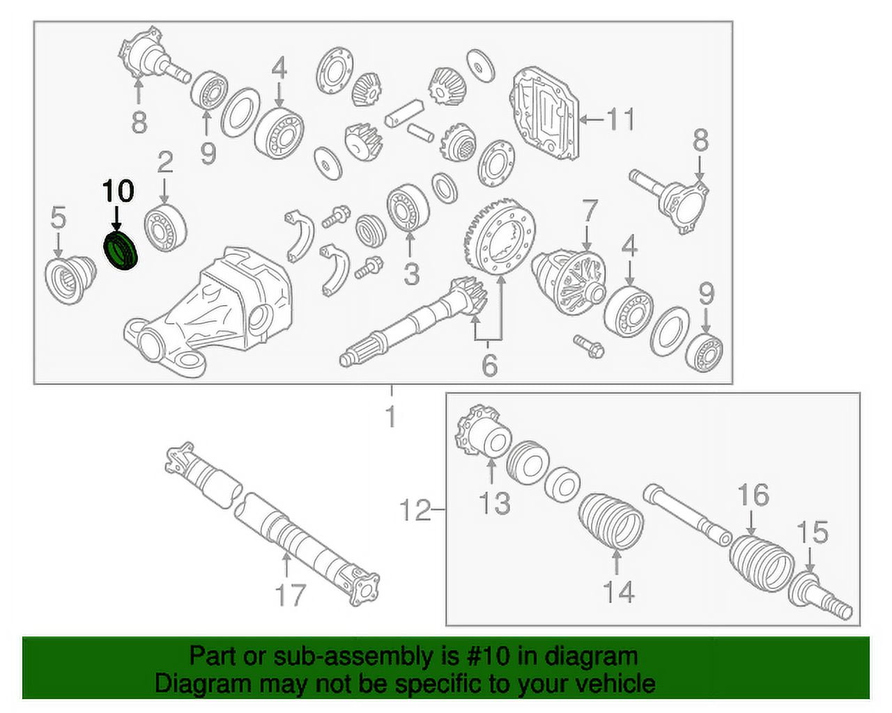 New Genuine Nissan / Infiniti Seal-Oil,Drive Pinion 381897S000 OEM ...