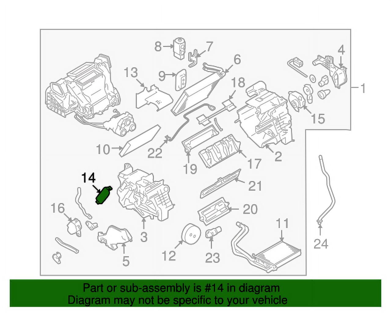 New Genuine Nissan / Infiniti Shaft Door,Intake Blower 272761FC0A ...