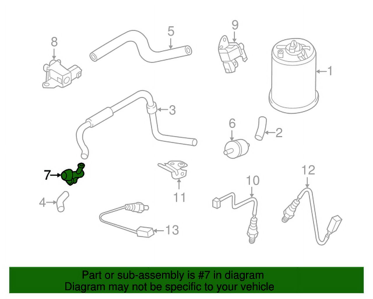New Genuine Nissan / Infiniti Valve Assy Evapo,Service Port 149397S000 ...