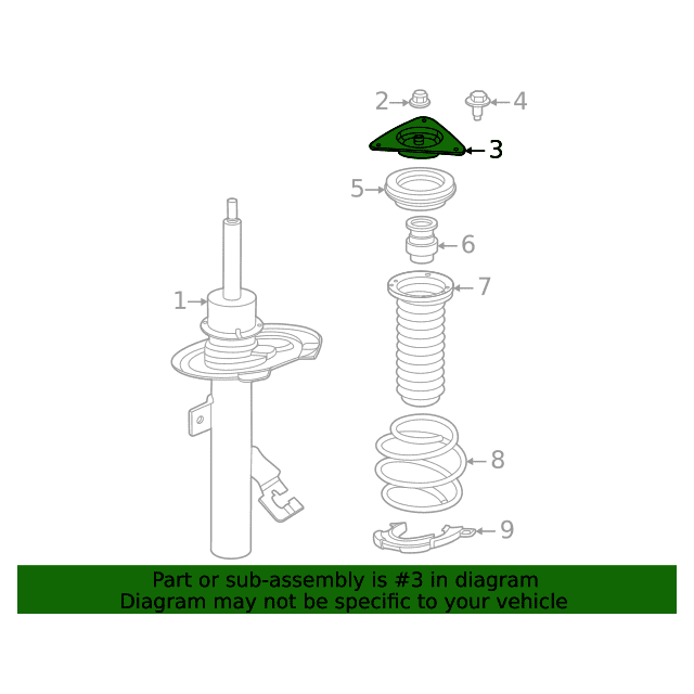 New Genuine Nissan Insulator Assy Strut Mounting 543206LB0A / 54320 ...