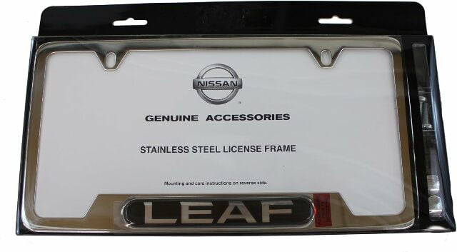 New Genuine Nissan License Plate Frame Stainless Steel OE 999MB8X000 ...