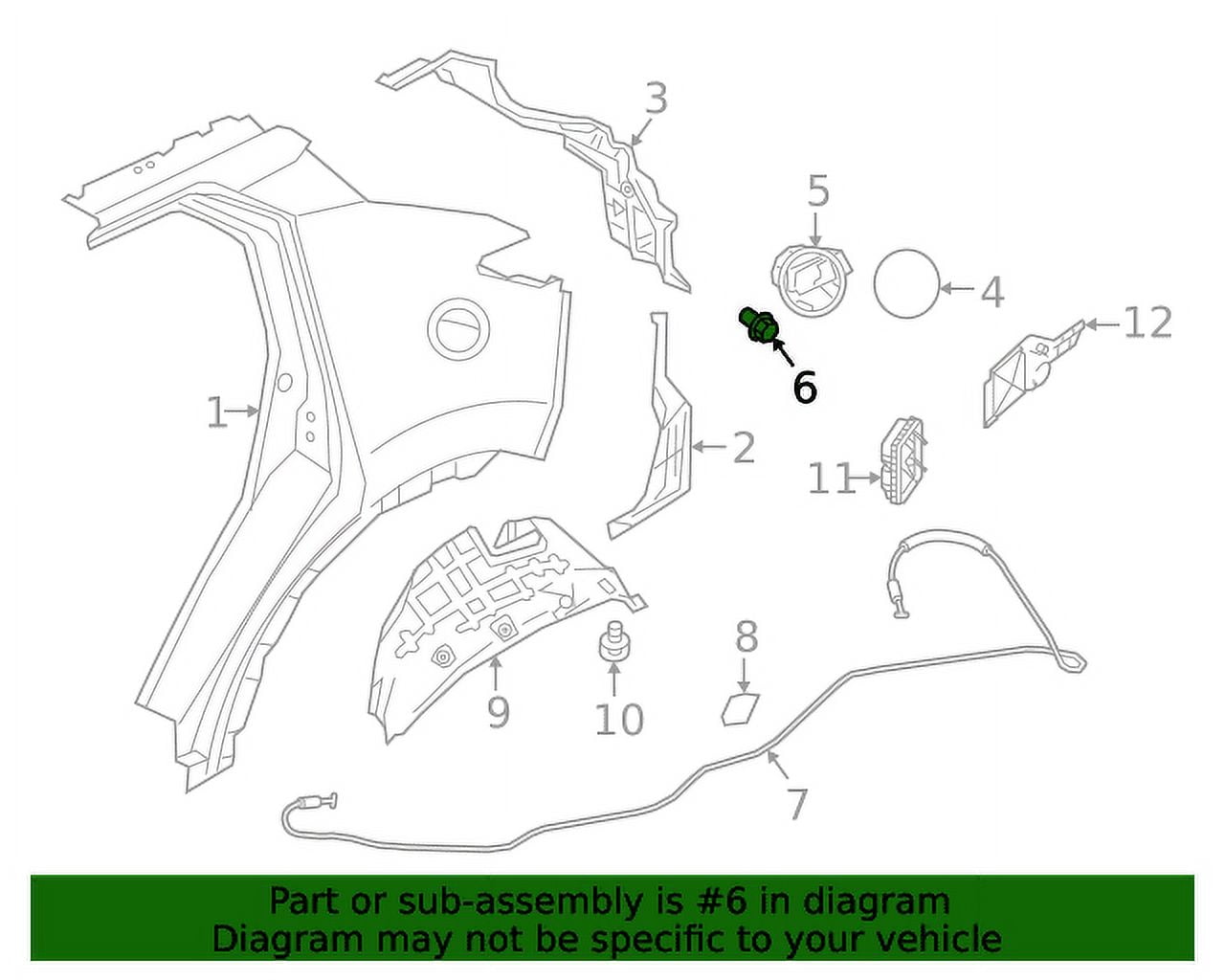 New Genuine Nissan Lock Assy-Fuel Filler Lid 788275RB0B / 78827-5RB0B ...