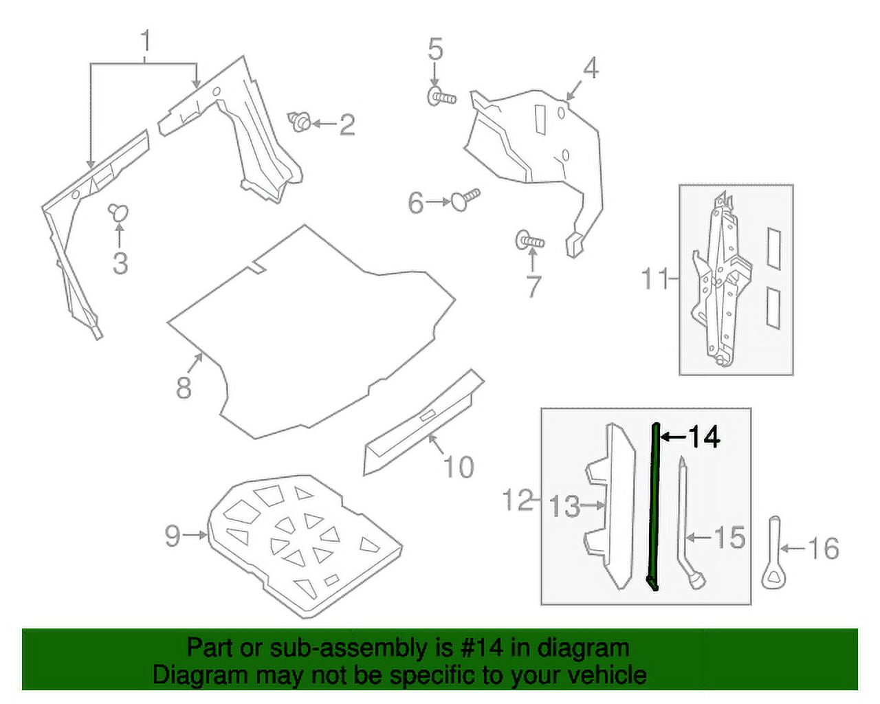 New Genuine Nissan Rod-Jack Handle 995521HK0A / 99552-1HK0A OEM ...