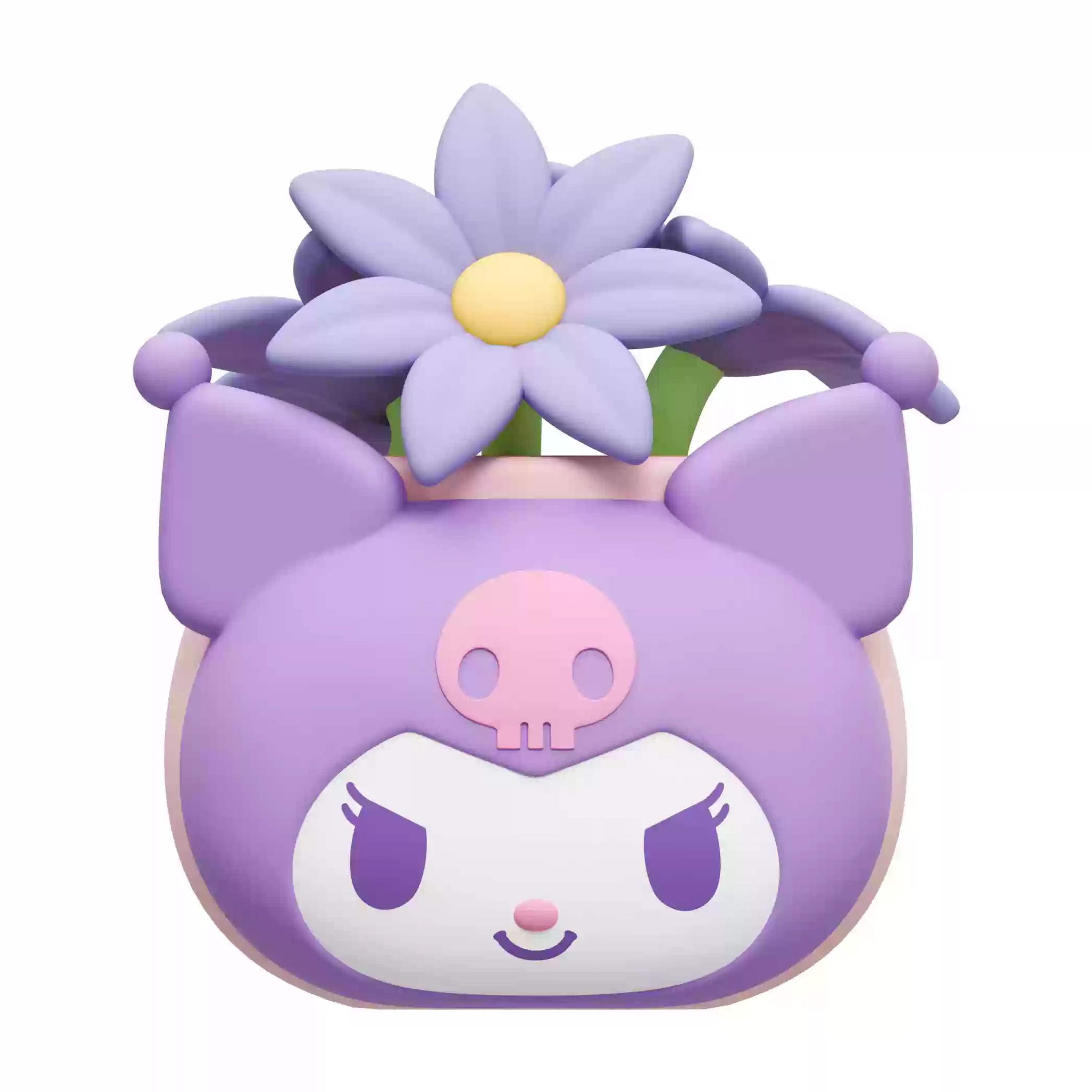 New Genuine Sanrio Family Potted Ornaments Blind Box Toy Anime Kuromi ...