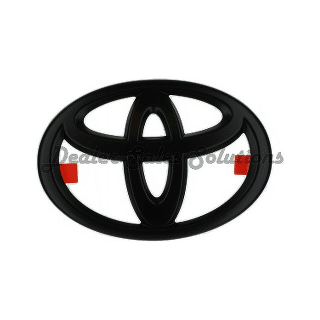 New Genuine Toyota Front Grill Emblem Black Overlay Cover OE ...