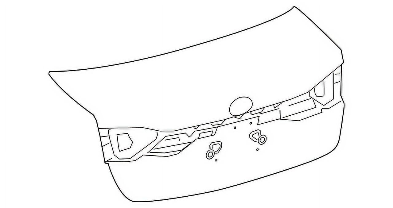 New Genuine Toyota Trunk Lid Panel Sub-Assembly (2020-2023) OE ...
