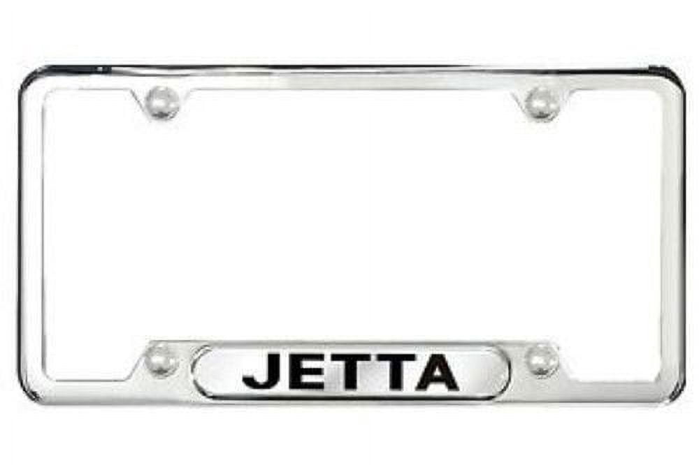 New Genuine Volkswagen Jetta License Plate Frame Polished Stainless ...