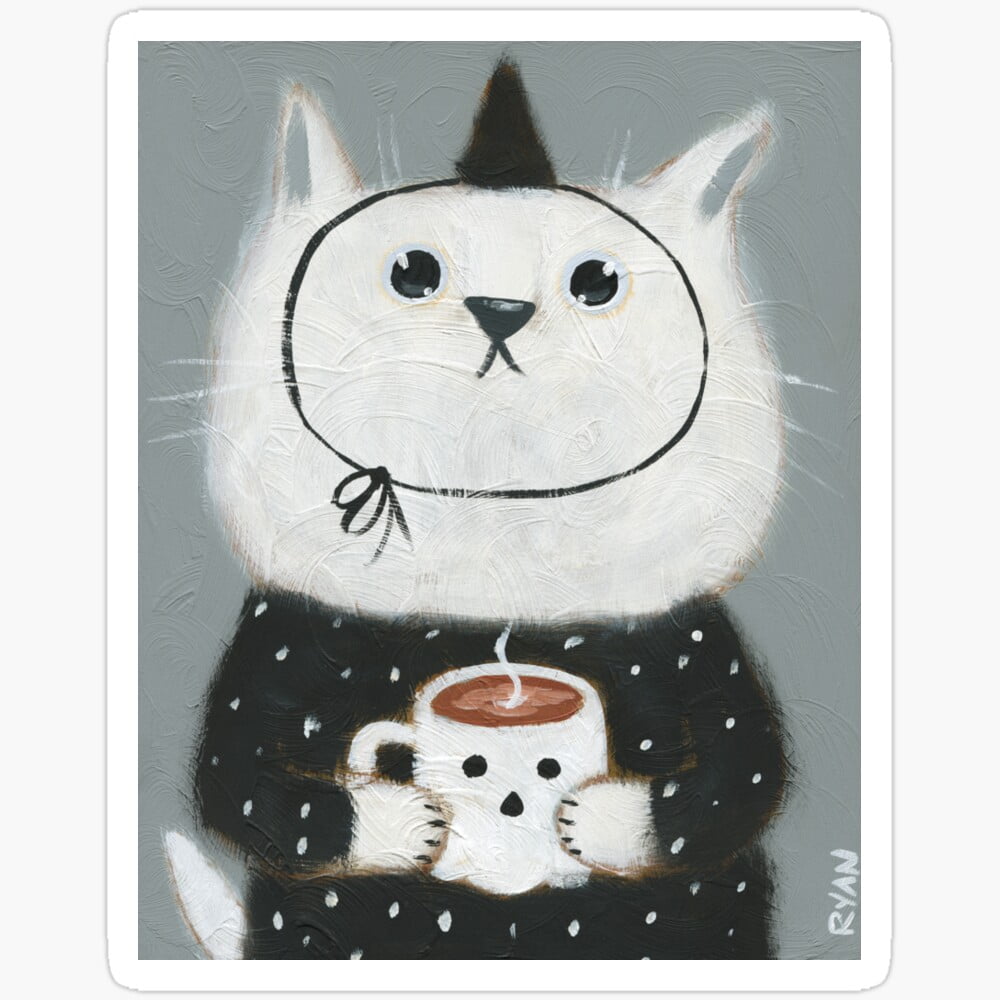 New Ghost Coffee Cup Sticker Phone Decal Water Bottle Stickers Car ...