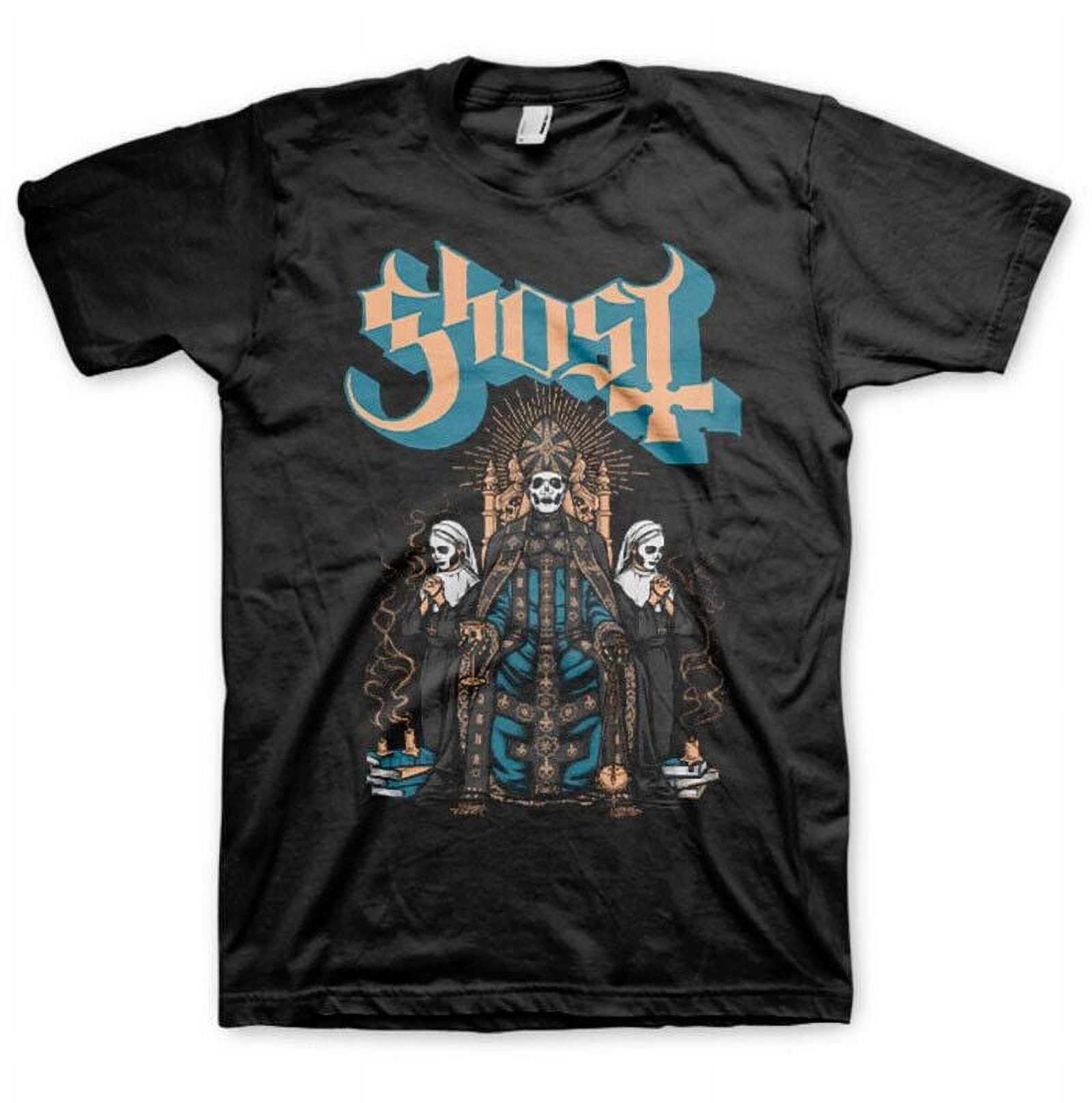 New Ghost Throne Papa Emeritus Black Metal Band T-Shirt (SML-2XL ...
