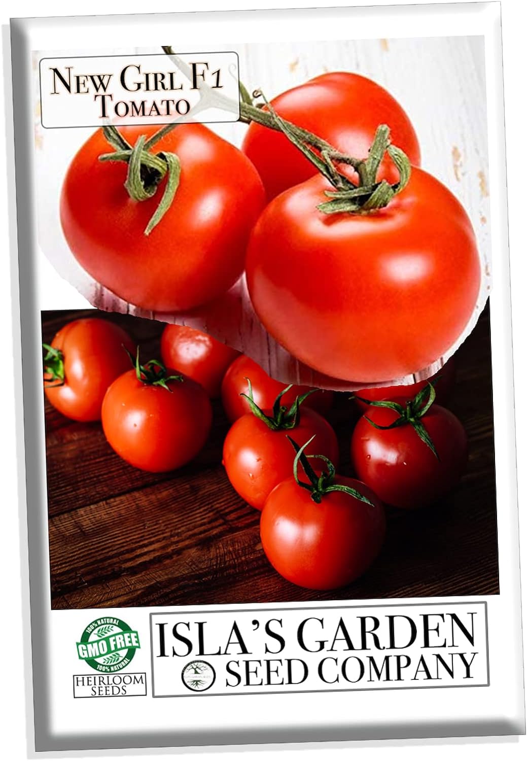 New Girl F1 Tomato Seeds for Planting, 20+ Heirloom Seeds Per Packet ...