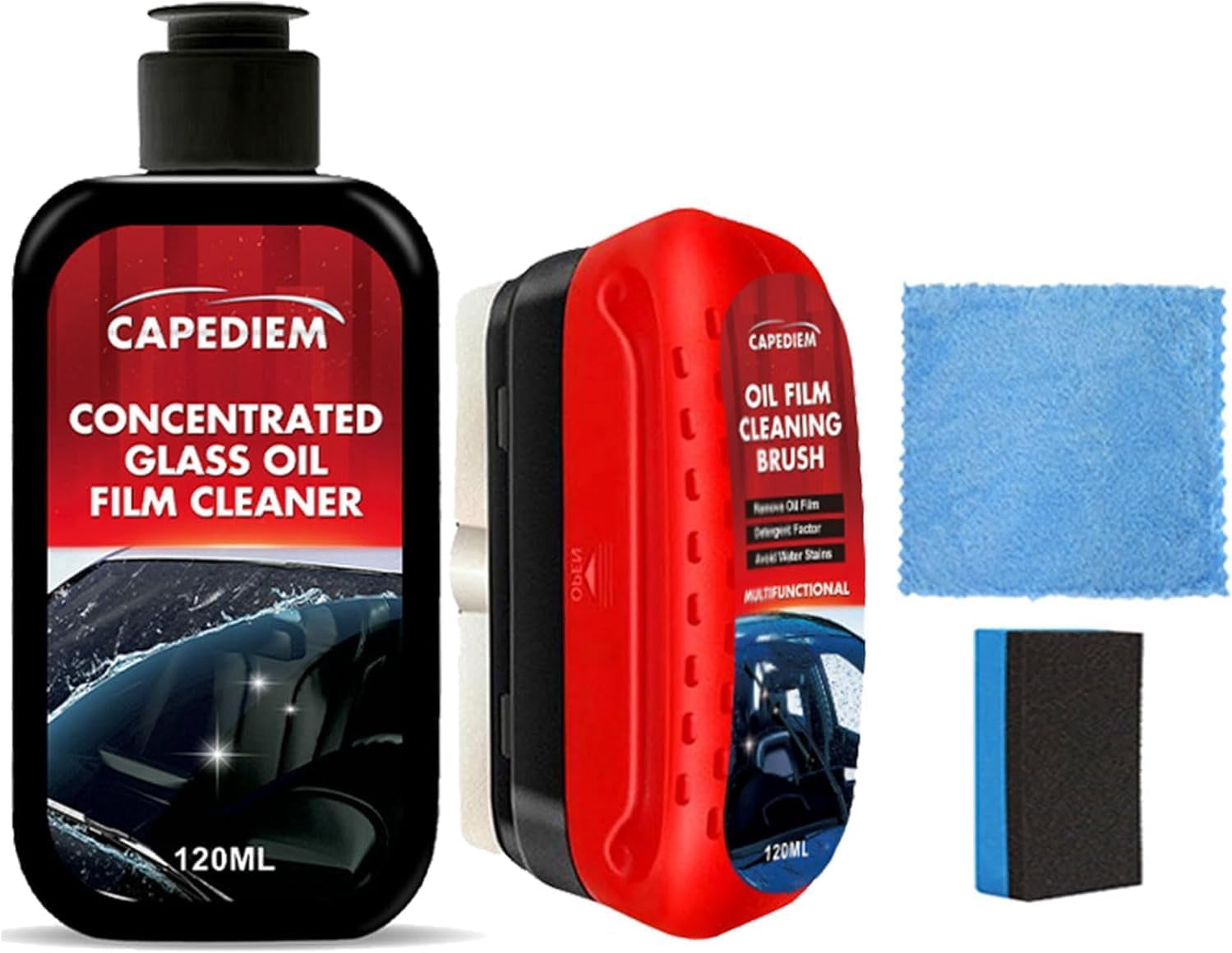 New Glass Cleaning Board, Automotive Oil Film Brush, Reusable, Improves ...
