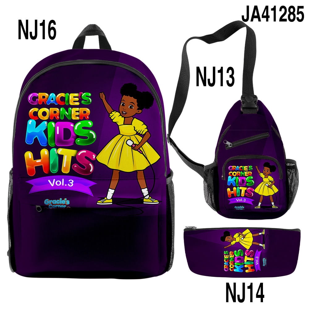 New Gracie's Corner Backpack 3-piece set Backpack Shoulder Bag Pencil ...