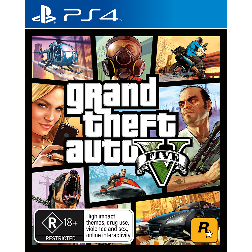 New Grand Theft Auto: V For PS4 / PS5 Rockstar Take Two Crime Racing - Walmart.com