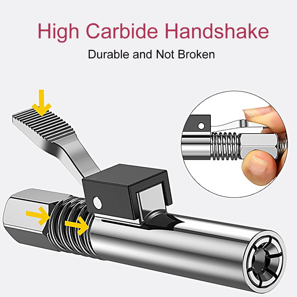 New Grease Gun Coupler Mini Manual Grease Pump Head 10000PSI Syringe ...