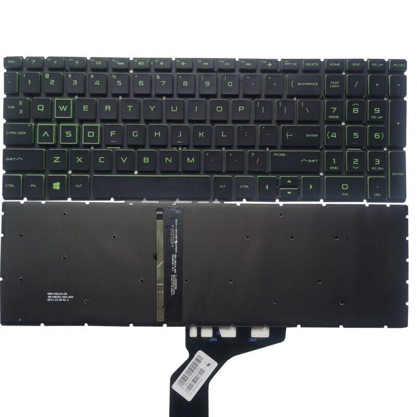 New Green Font English Backlit Laptop Keyboard (Without palmrest) for ...