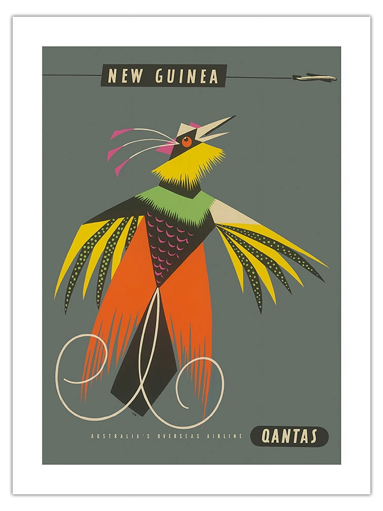 New Guinea - Raggiana Bird of Paradise - Qantas Empire Airways (QEA ...