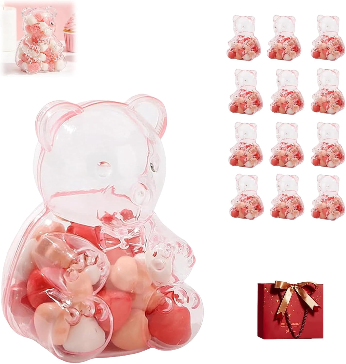 New Gummy Bear Containers Plastic, Giant Gummy Bear Container, Large ...