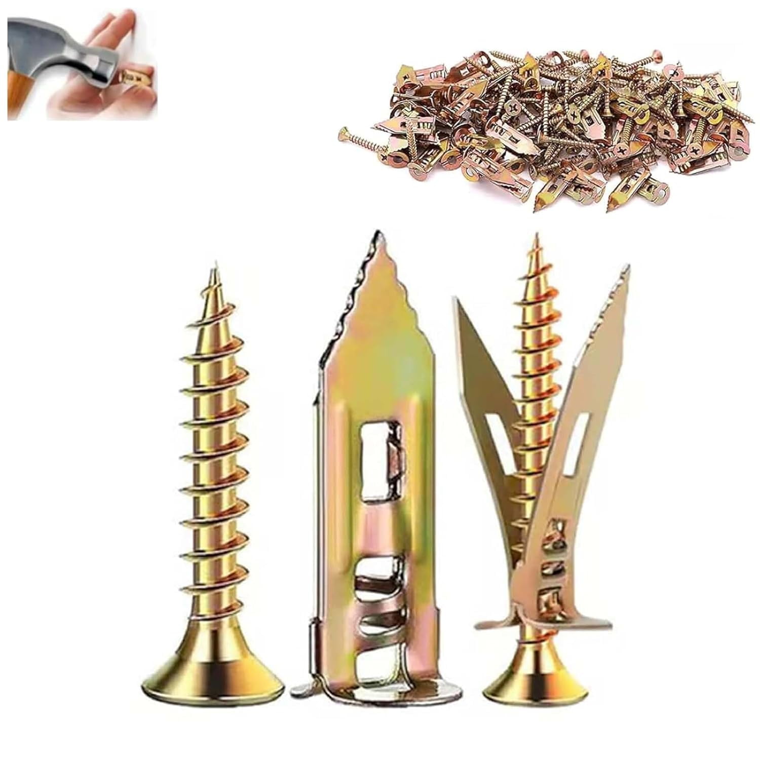 New Gypsum Board Expansion Screws, Self Drilling Drywall Anchors with ...