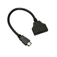 New HDMI Cable Splitter Cable 1 Male To Dual HDMI 2 Female Y Splitter ... New HDMI Cable Splitter Cable 1 Male To Dual HDMI 2 Female Y Splitter ...