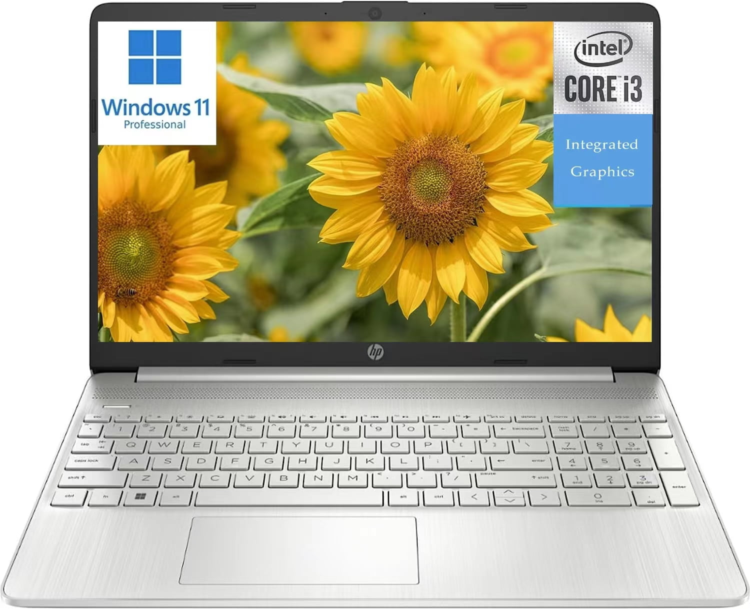 New HP 15 Laptop, 15.6" HD Micro-Edge Display,Intel Core i3 1125G4 ...