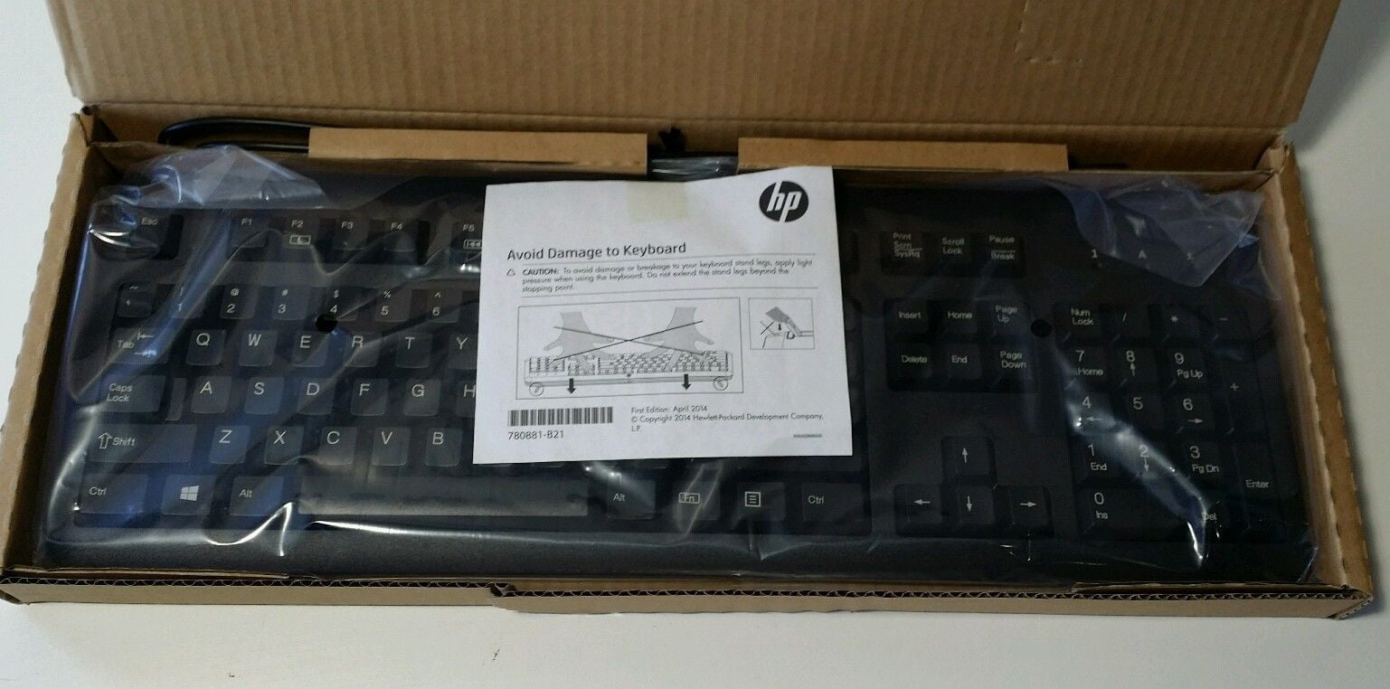 New HP Black Keyboard KU-1156 PN 672647-003 - Genuine - Walmart.com