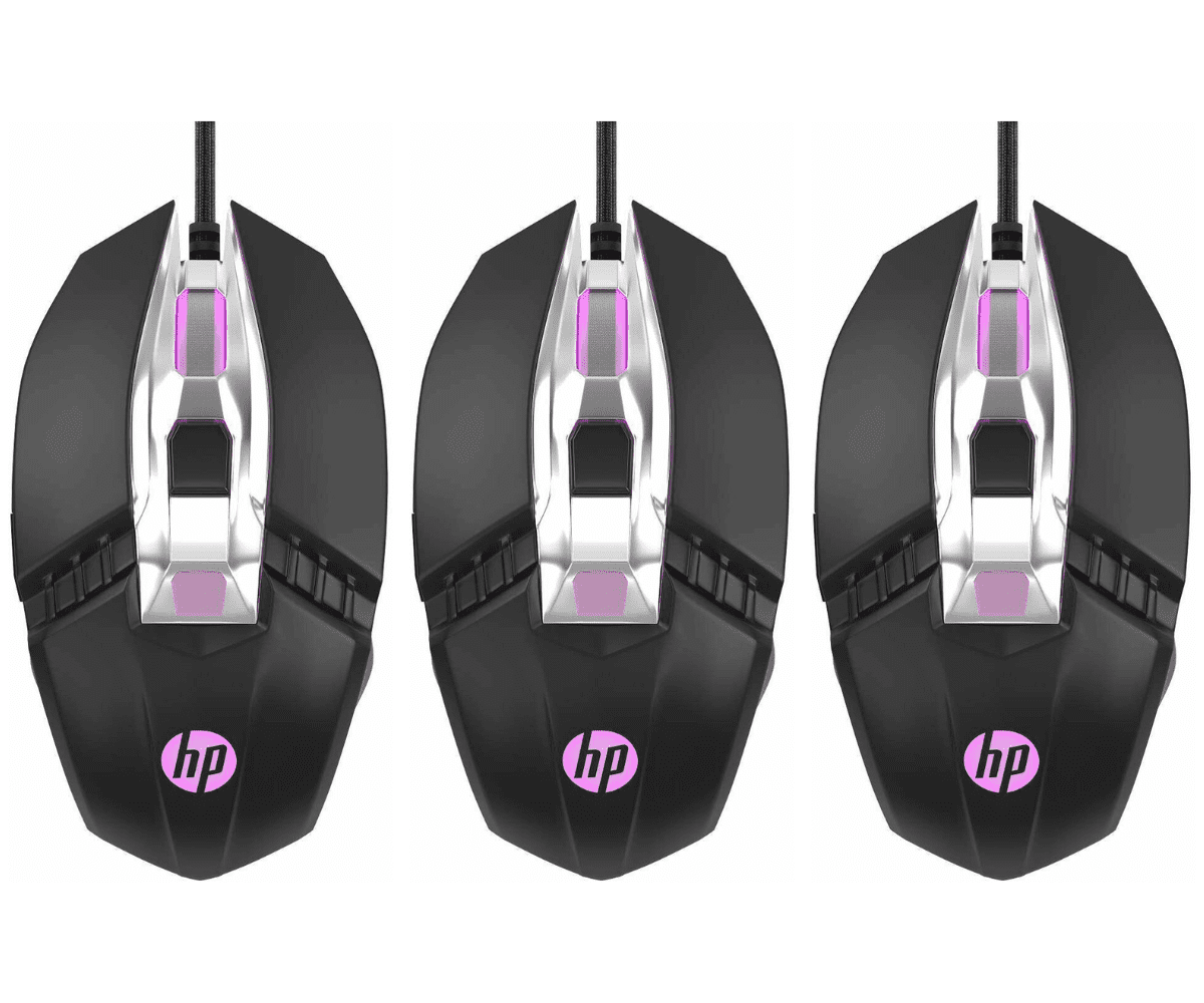(3 pack) New HP Mouse (M270) RGB Backlit Programmable PC Gaming Mouse ...