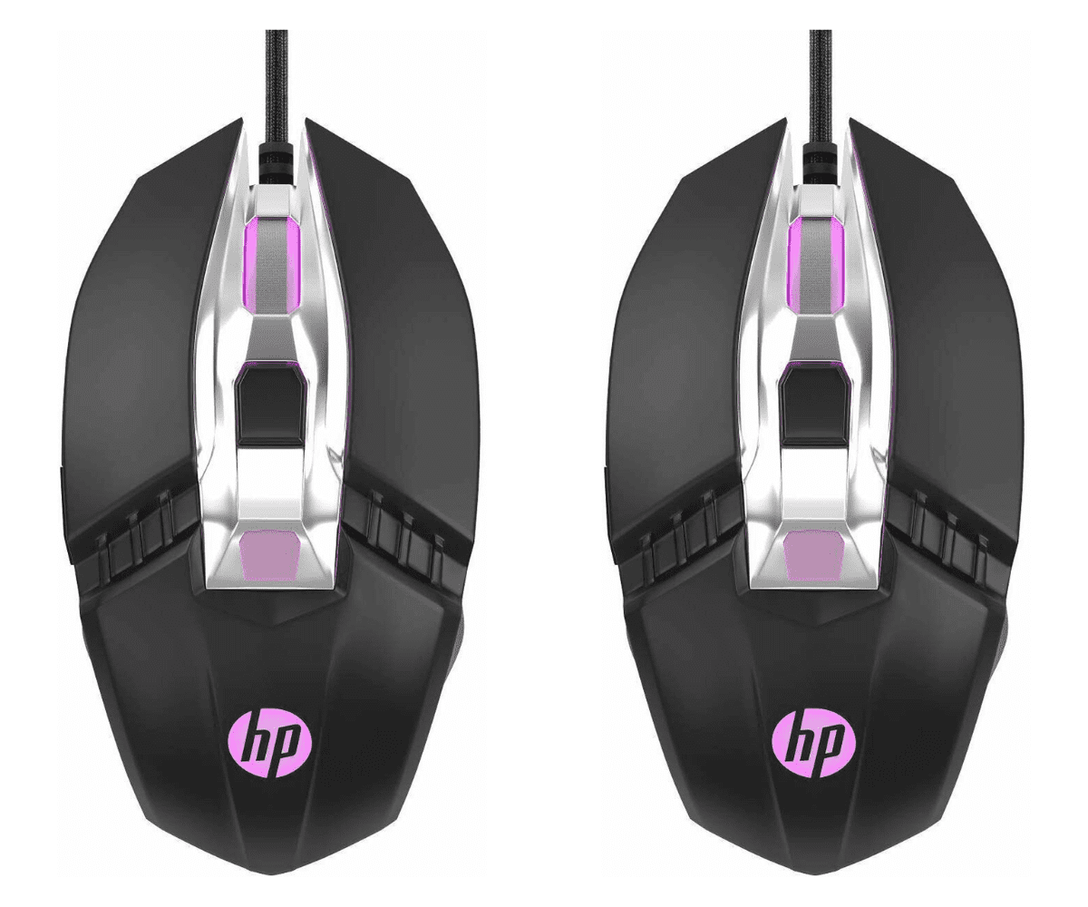 (2 pack) New HP Mouse (M270) RGB Backlit Programmable PC Gaming Mouse Ergonomically Designed ...