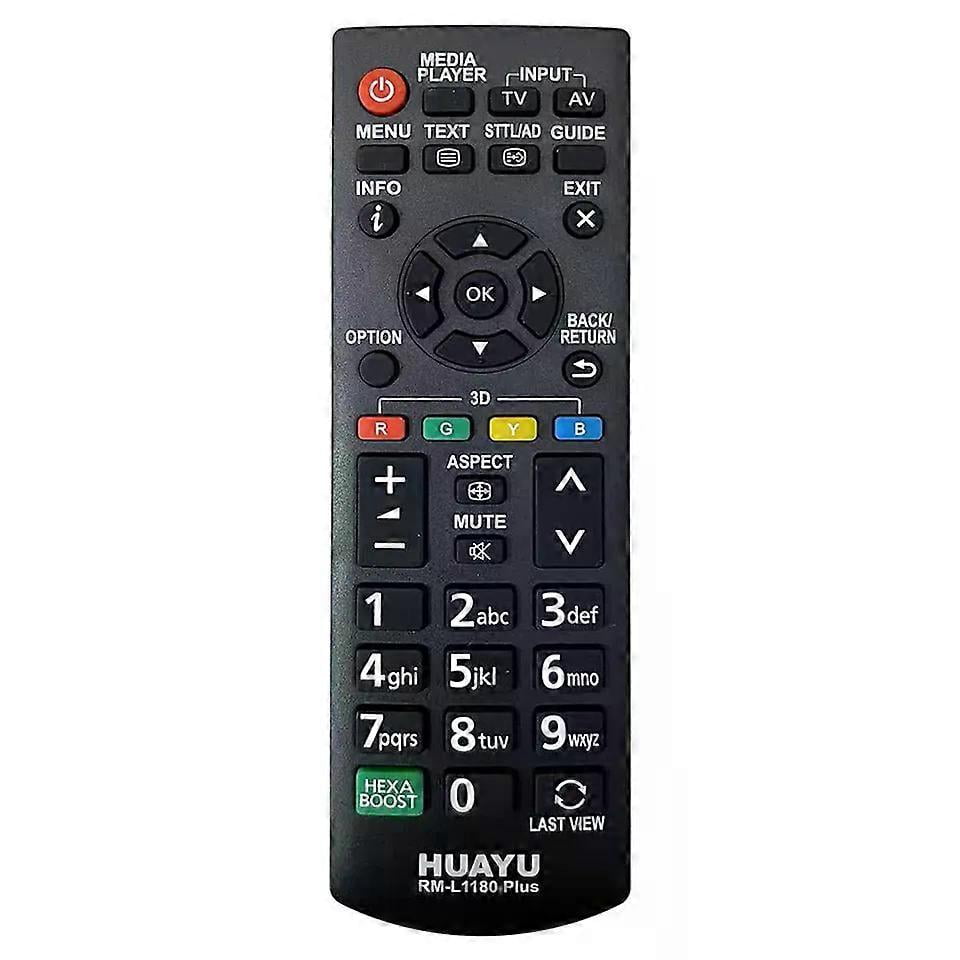 New HUAYU RM-L1180 PLUS Universal Remote For Pansonic TV N2QAYB000829 TNQE008 - Walmart.com