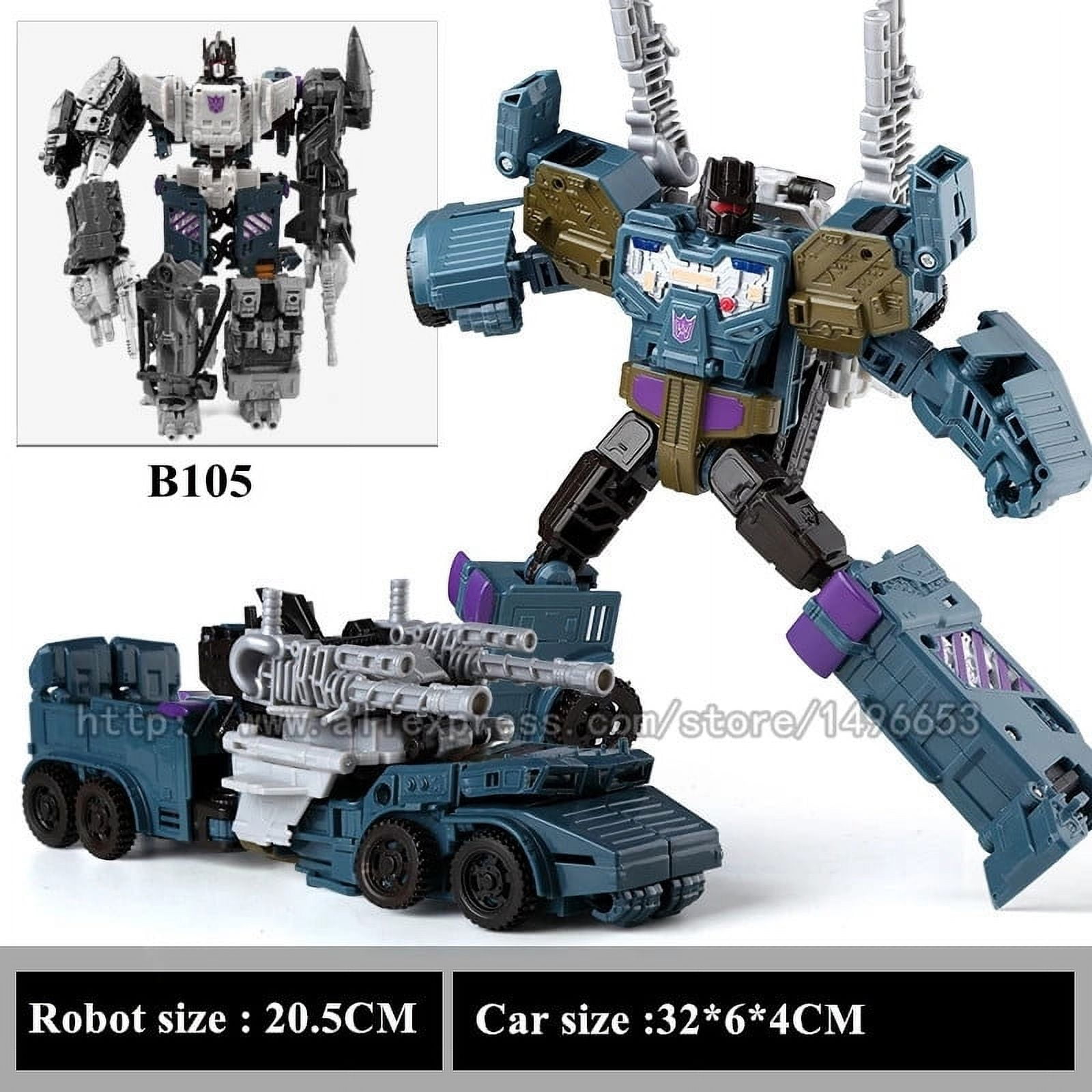 New HaiZhiXing 5 IN 1 Transformation Toy Anime Devastator Robot Car ...