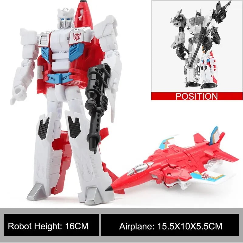 New HaiZhiXing 5in1 Combiners Superion G1 IDW Transformation Action Figure Toy Fireflight ...
