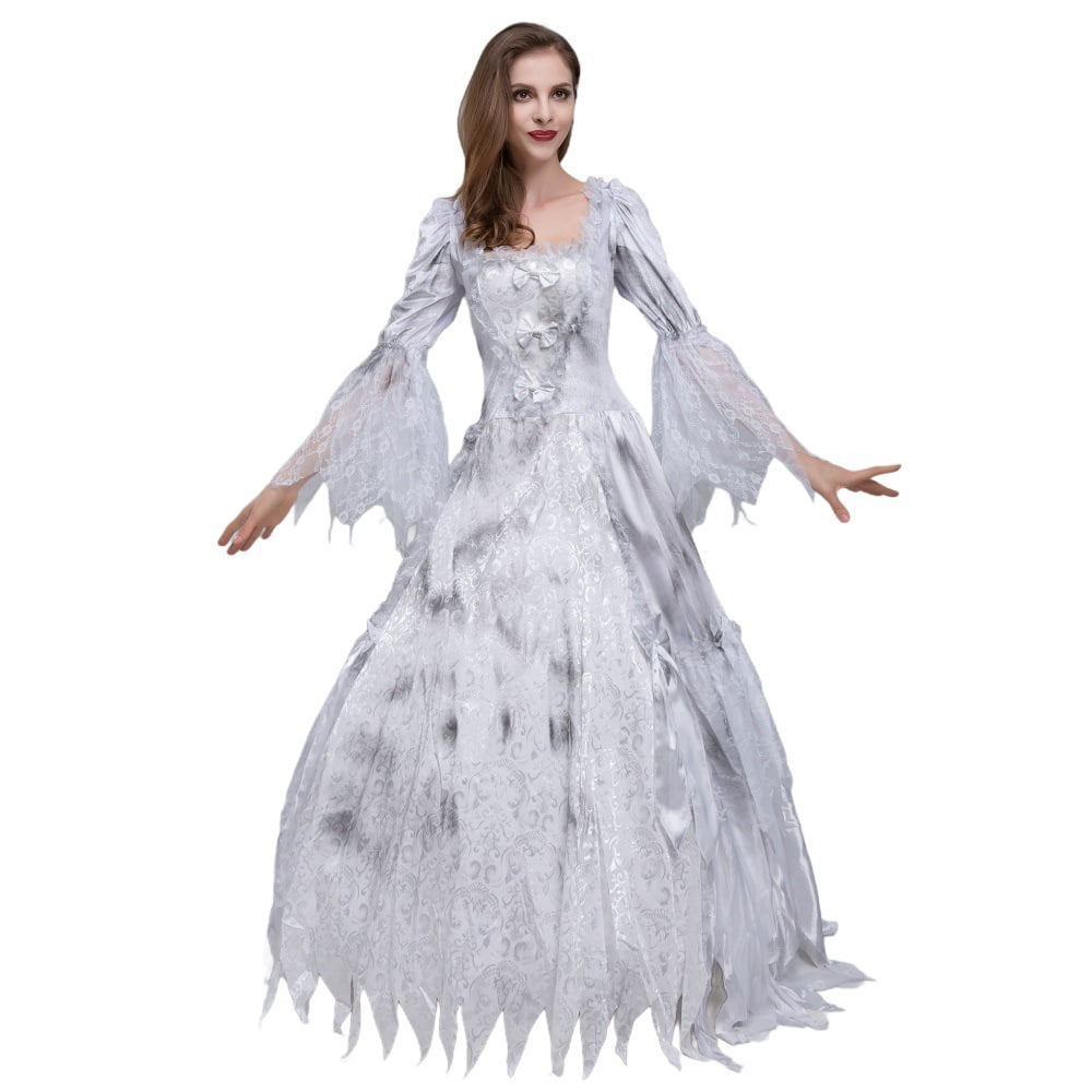 New Halloween Costume Horror Ghost Bride dress Ghost Zombie Costume ...