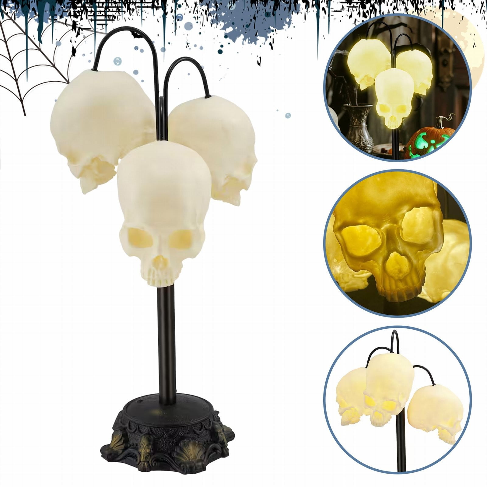 New Halloween Decor 2025 Skeleton Lamp Halloween Decor 2025 Gothic ...