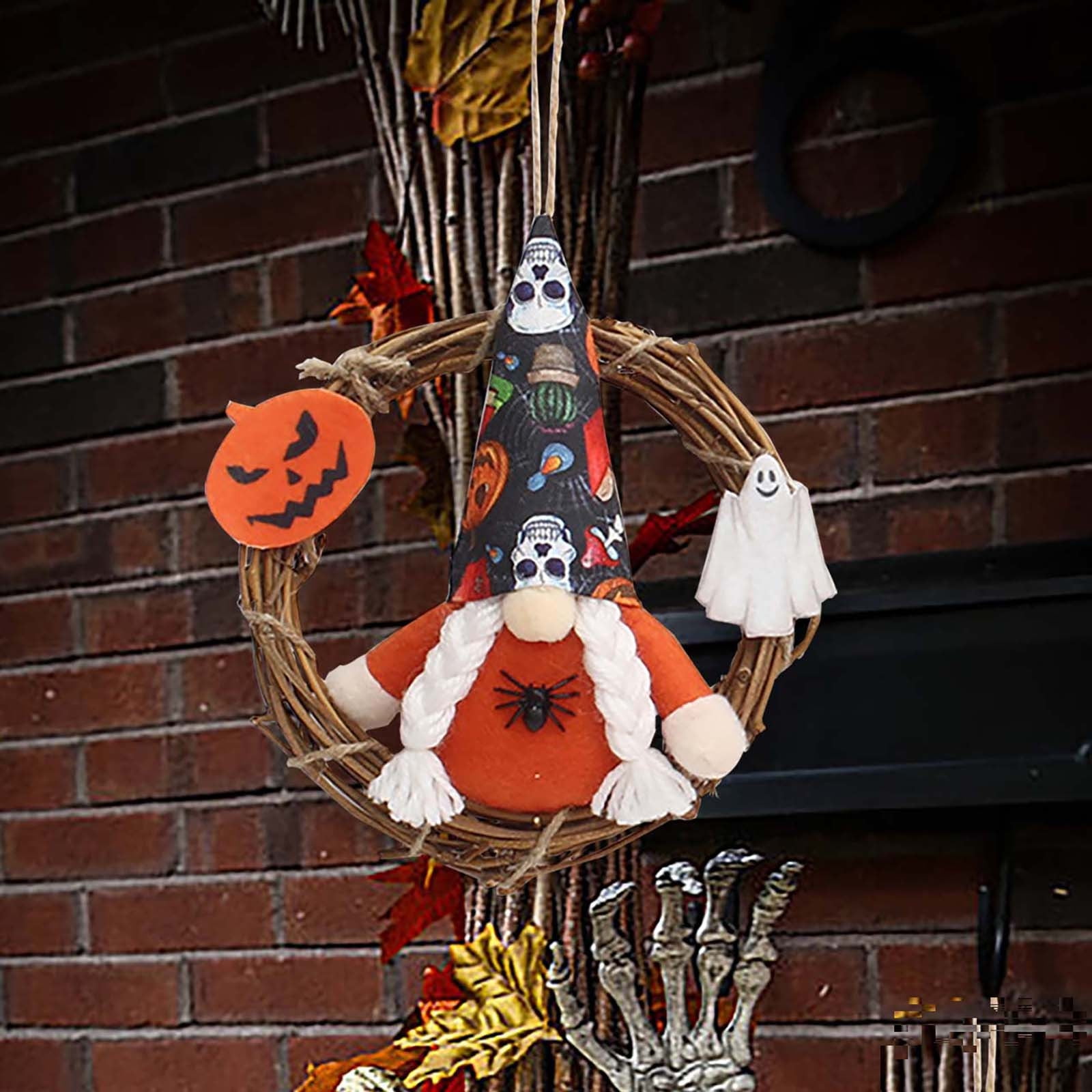 New Halloween Ghost Festival Faceless Doll Circle Wreath Wall Door ...