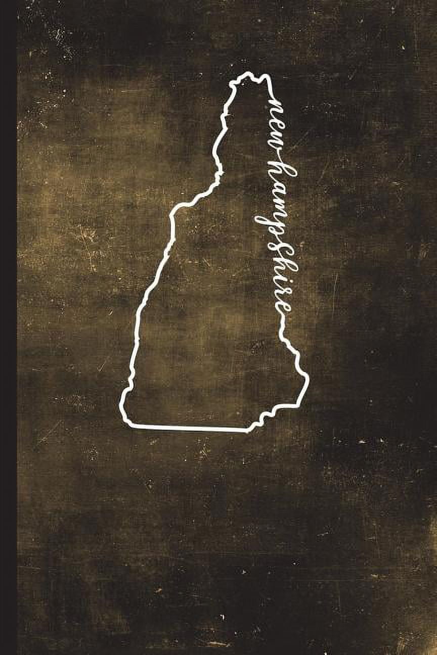 New Hampshire : 6" x 9" - 128 Pages: New Hampshire State Silhouette ...