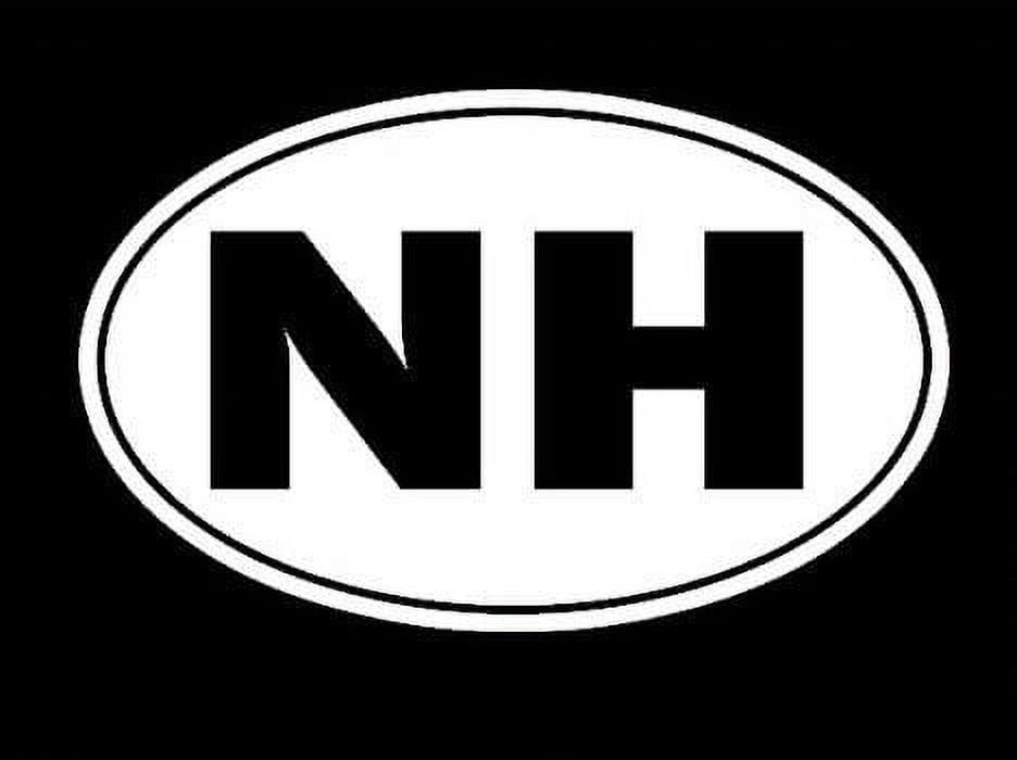 New Hampshire Granite State Tourism Logo Decal Sticker - White Vinyl ...