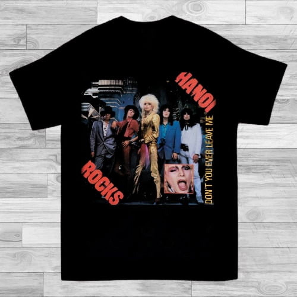 New Hanoi Rocks Band Cotton Gift For Fan Black All Size Men T ...