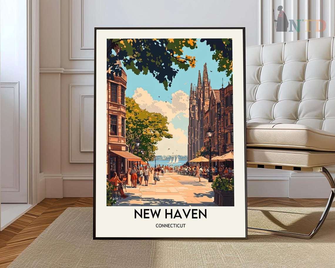 New Haven Poster, New Havennew Haven Print, New Haven Photo, New Haven ...