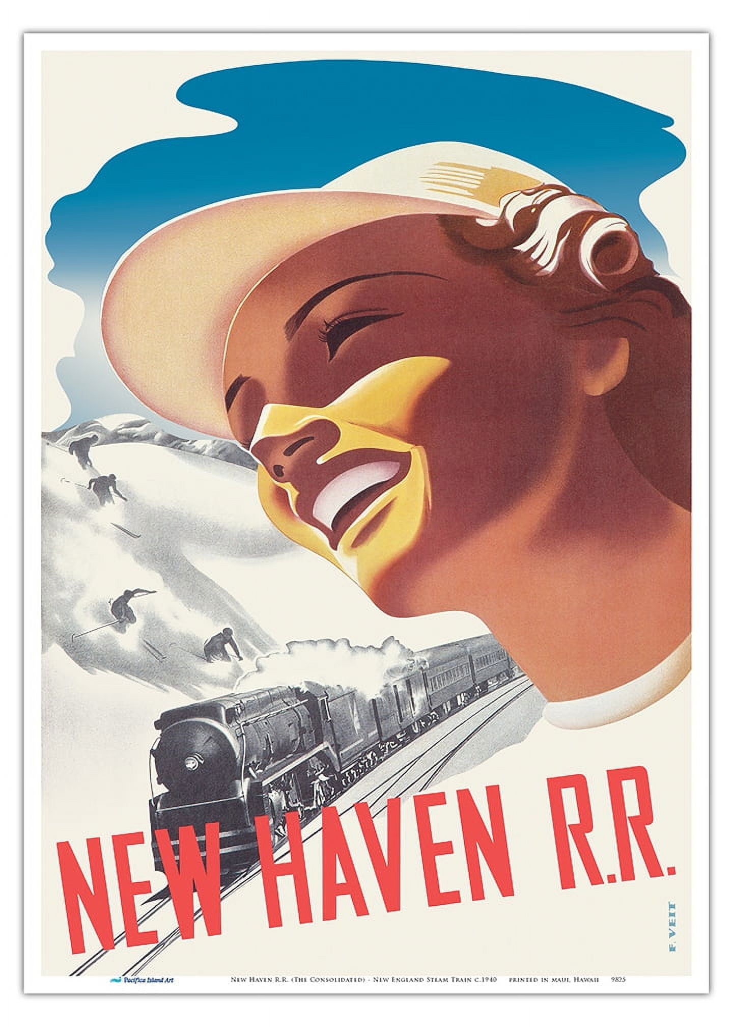 New Haven R.R. (The Consolidated) - New England Steam Train - Vintage ...