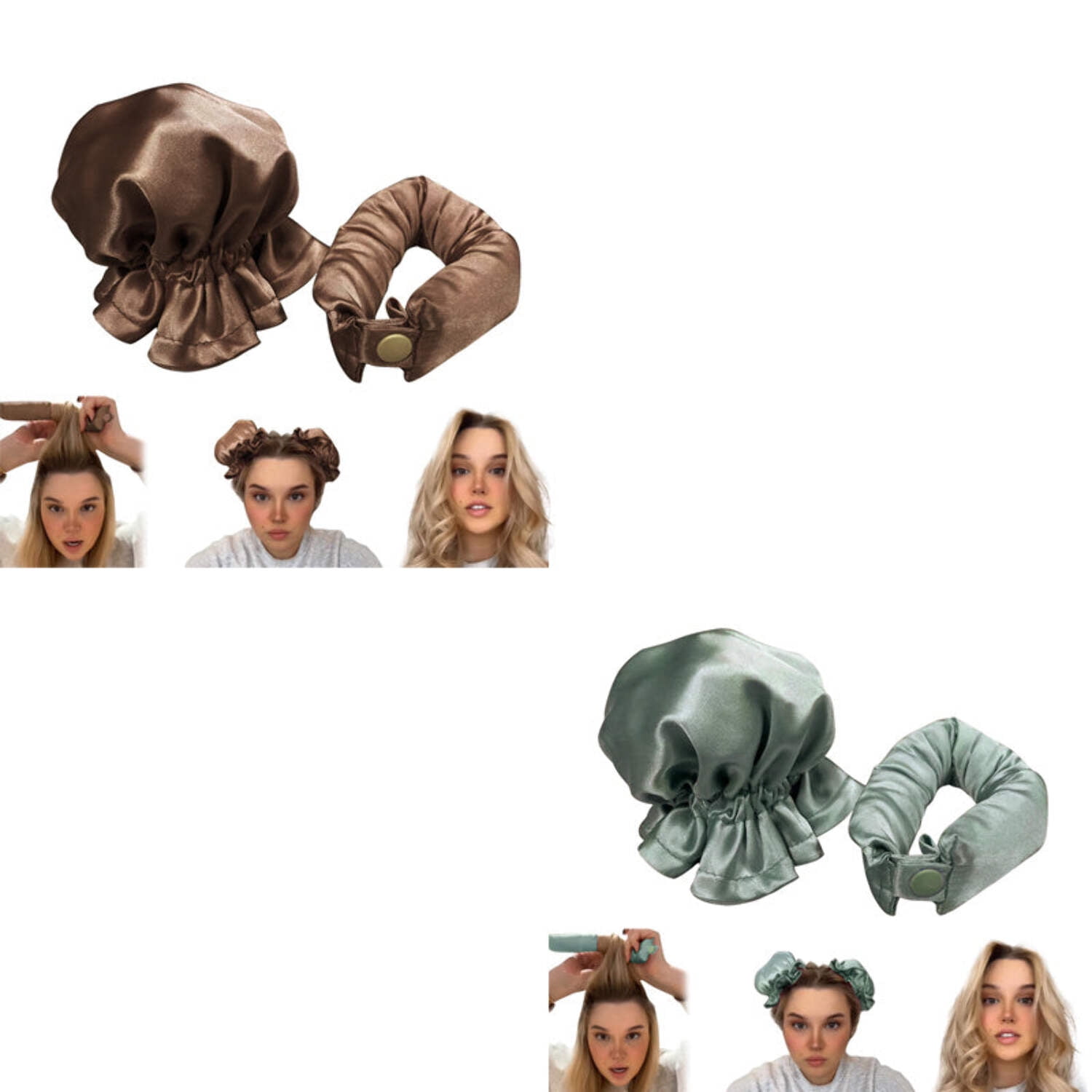 New Heatless Curl Stick With Cloth Cover Cute Ball Head Hair Curler ...