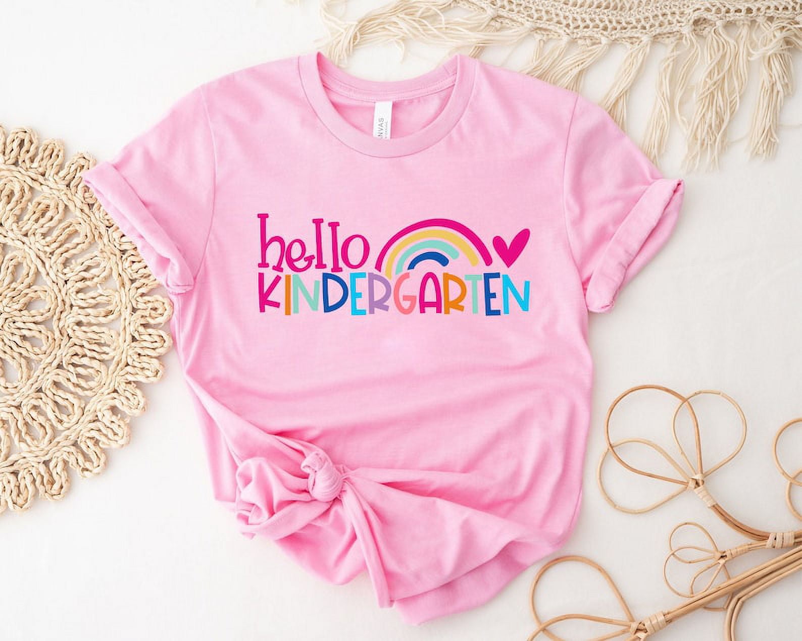 New Hello Kindergarten Shirt | Kindergarten Student Shirt, First Day of ...