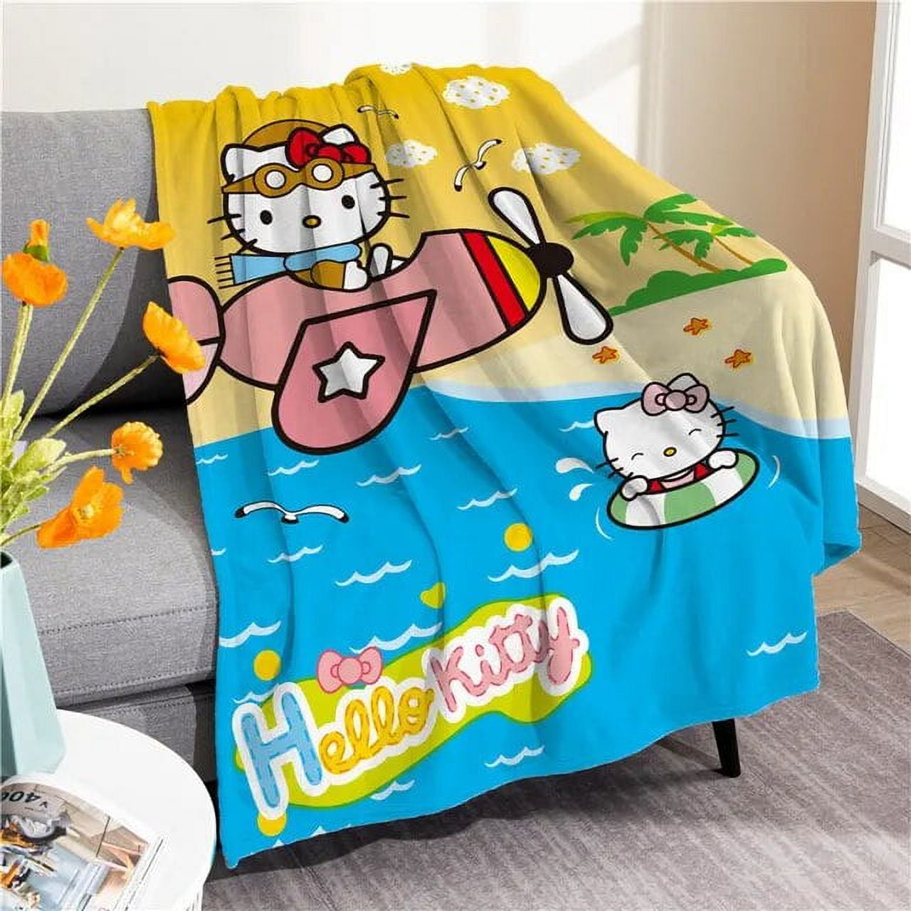 New Hello Kitty Plush Blanket Sanrio Cartoon Children Student Dormitory ...